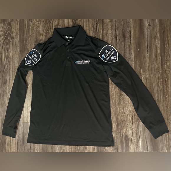 Shirts | Mens Allied Universal Security Services Black Long Sleeve ...